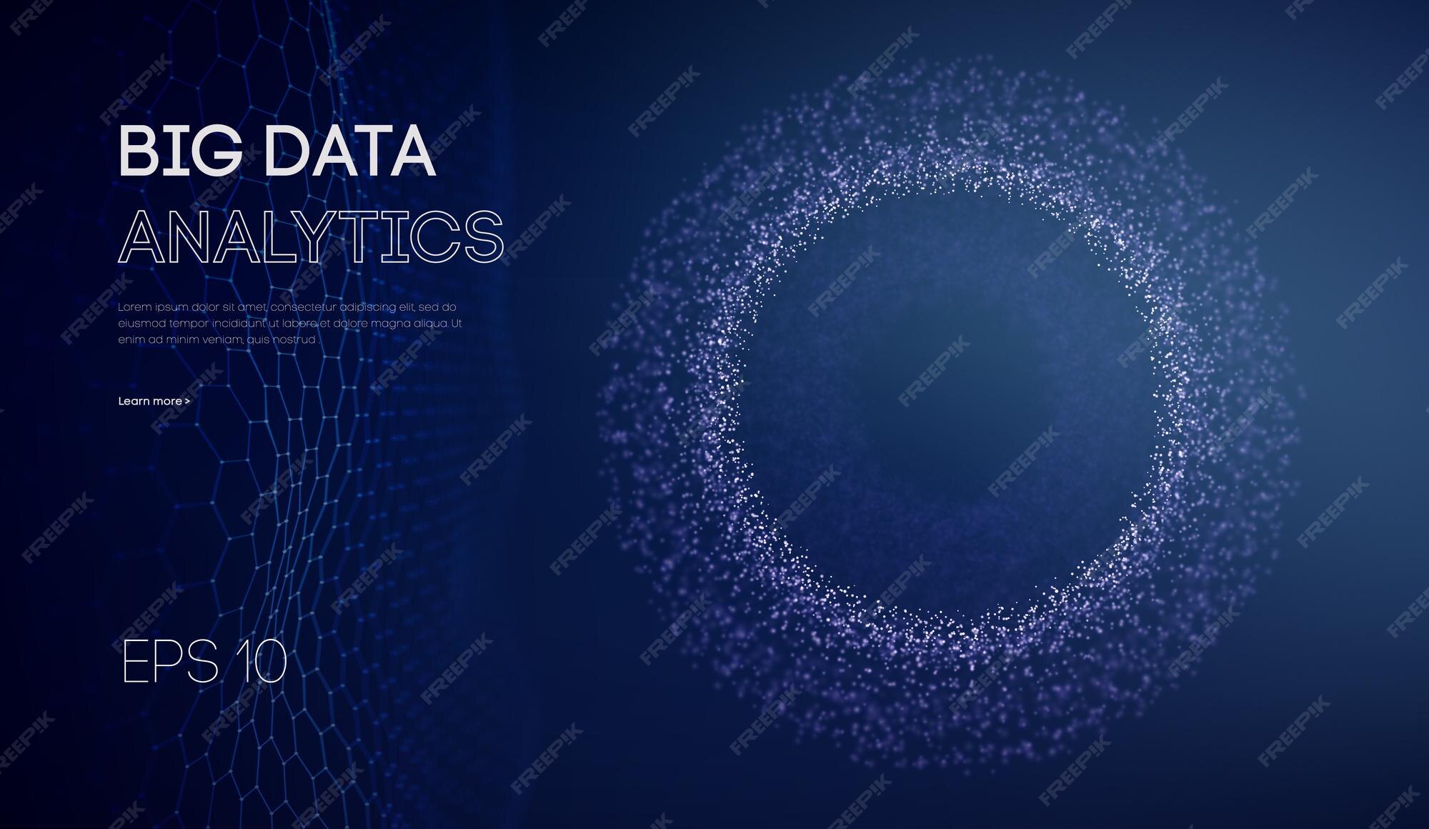 Premium Vector | Business inteligence technology background. binary code algorithms deep ...