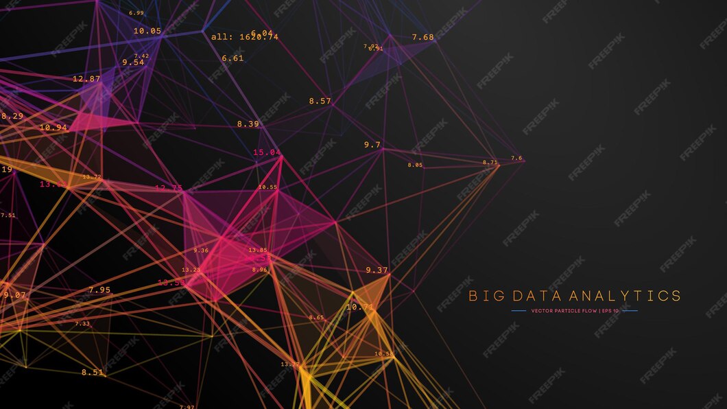 Premium Vector | Business inteligence technology background. binary code algorithms deep ...