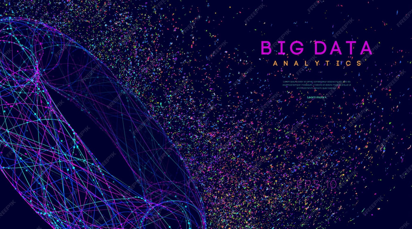 Premium Vector | Business inteligence technology background. binary code algorithms deep ...