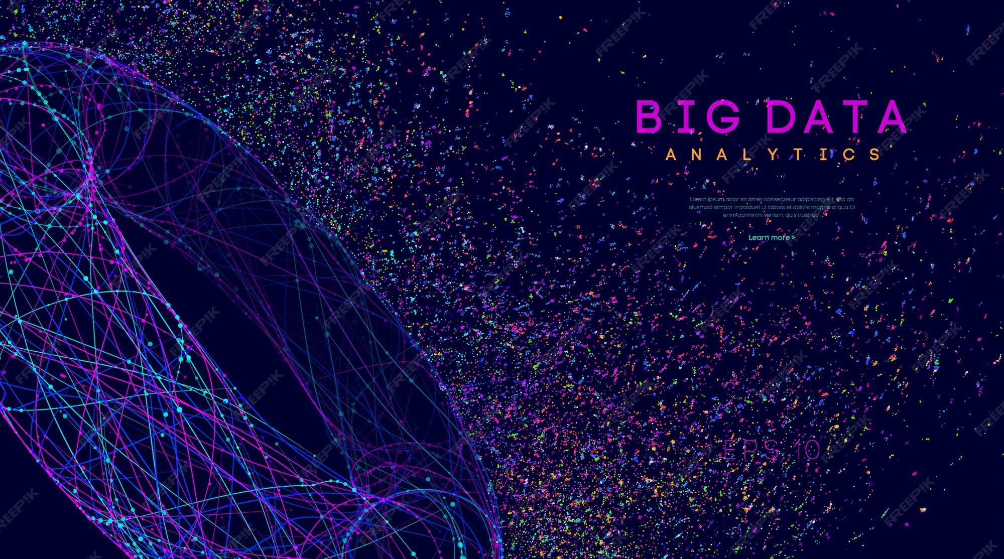 Premium Vector | Business inteligence technology background. binary code algorithms deep ...