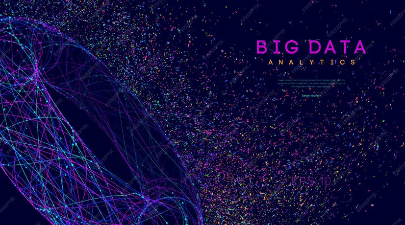 Premium Vector | Business inteligence technology background. binary code algorithms deep ...