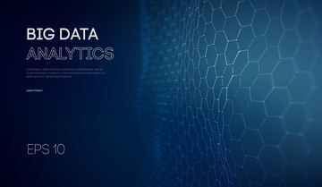 Premium Vector | Business inteligence technology background. binary ...