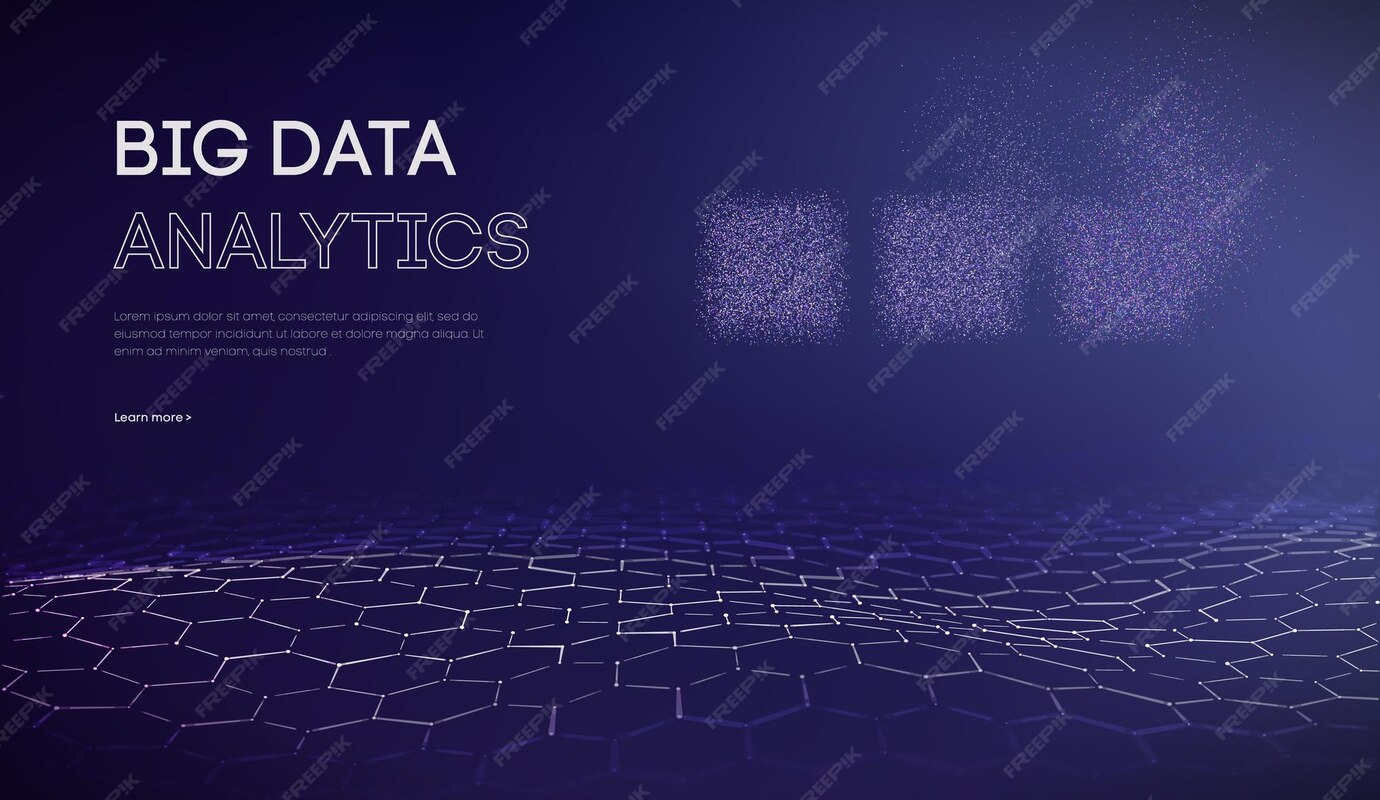 Premium Vector | Business inteligence technology background. Binary code algorithms deep ...