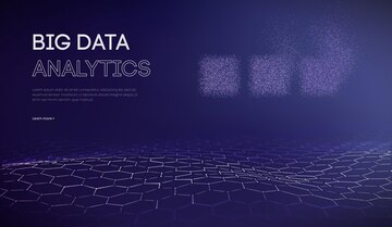 Premium Vector | Business inteligence technology background. Binary ...