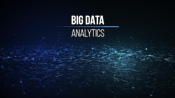 Premium Vector | Business inteligence technology background. binary ...