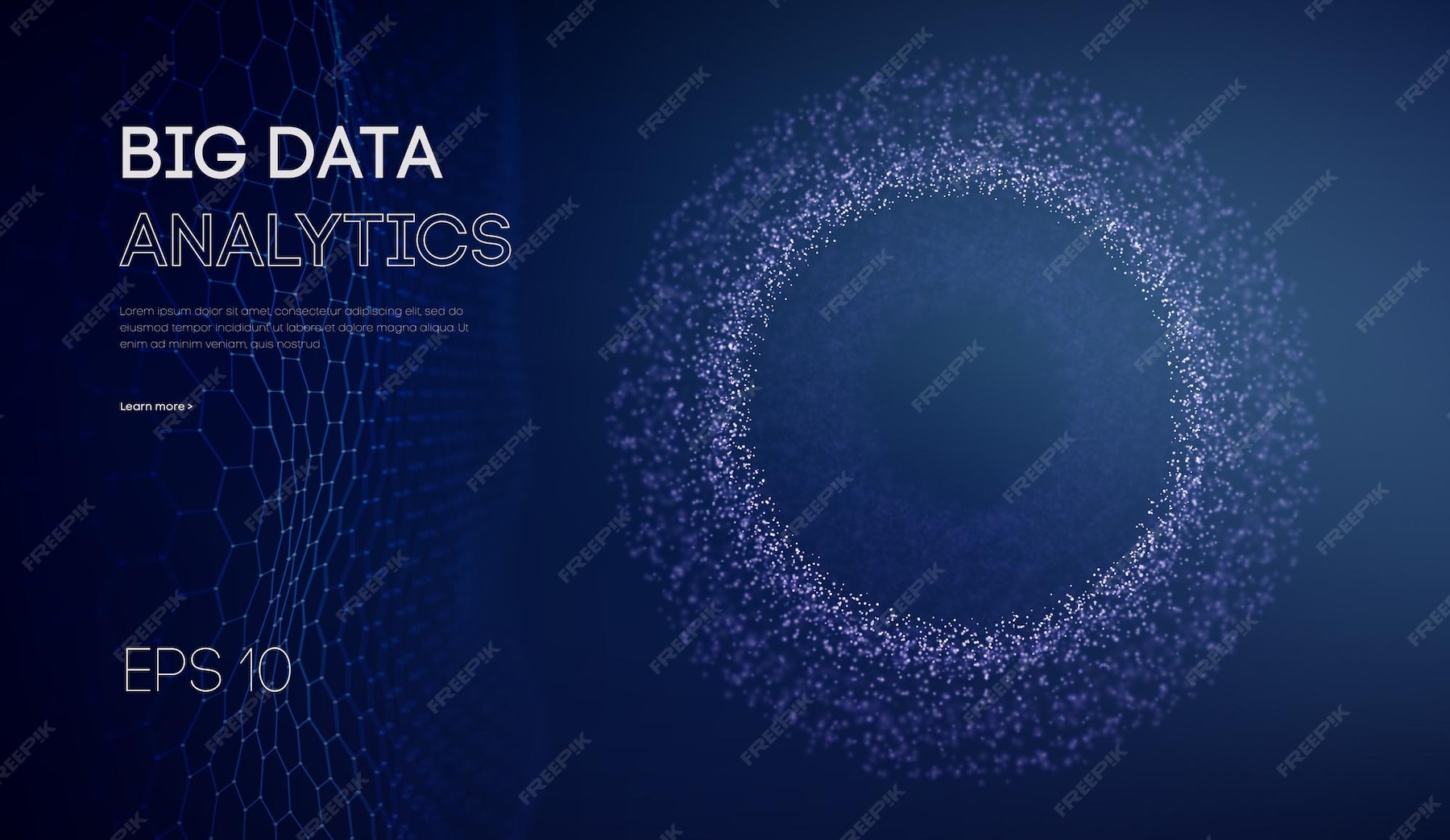 Premium Vector | Business inteligence technology background. binary code algorithms deep ...