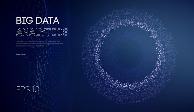 Premium Vector | Business inteligence technology background. binary code algorithms deep ...