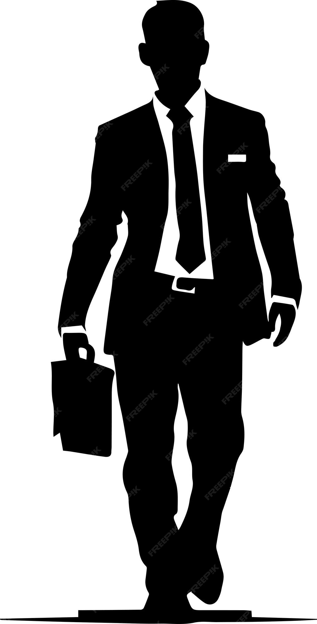Premium Vector | Business man vector silhouette illustration Premium Vector | Business man vector silhouette illustration