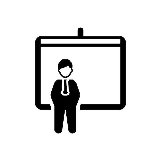 Premium Vector | Business presentation icon vector Premium Vector | Business presentation icon vector