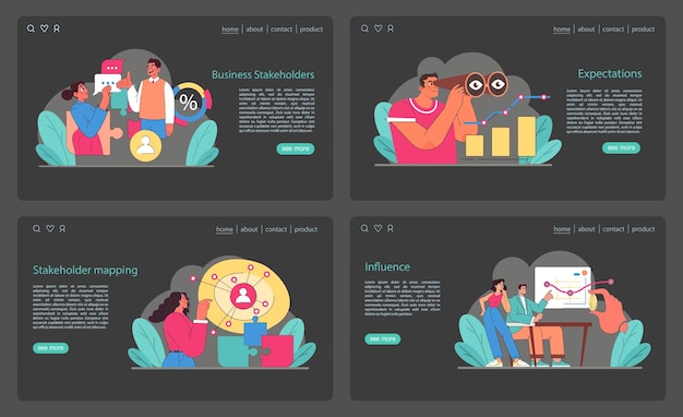 Premium Vector | Business stakeholders set visualizing stakeholder ... Premium Vector | Business stakeholders set visualizing stakeholder ...