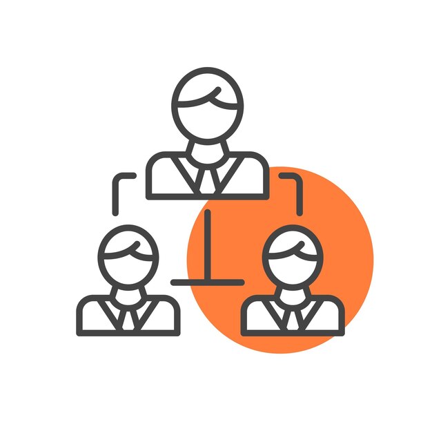 Premium Vector | Business teamwork icon Premium Vector | Business teamwork icon