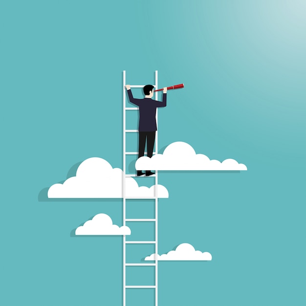 Premium Vector | Business vision concept illustration flat Premium Vector | Business vision concept illustration flat