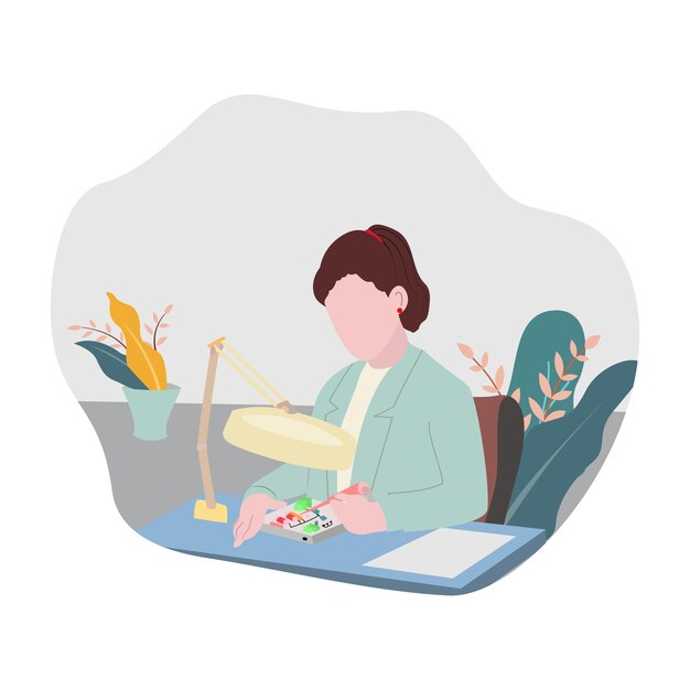Premium Vector | Business woman people activity vector illustration Premium Vector | Business woman people activity vector illustration