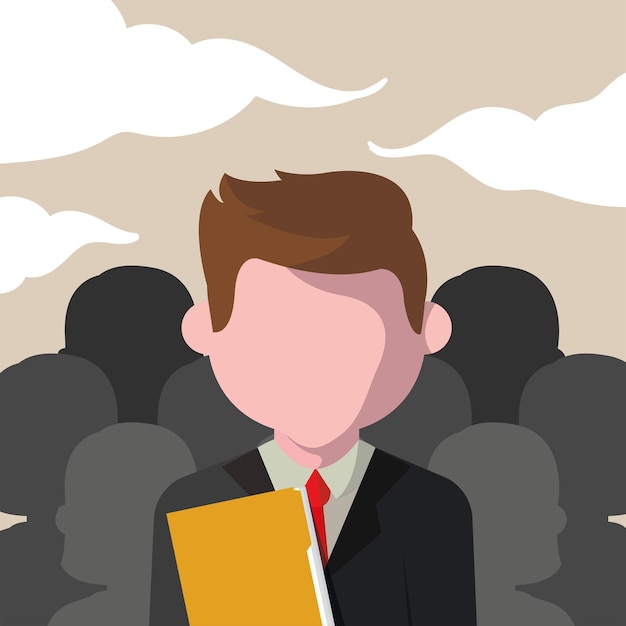Premium Vector | Businessman character profession Premium Vector | Businessman character profession