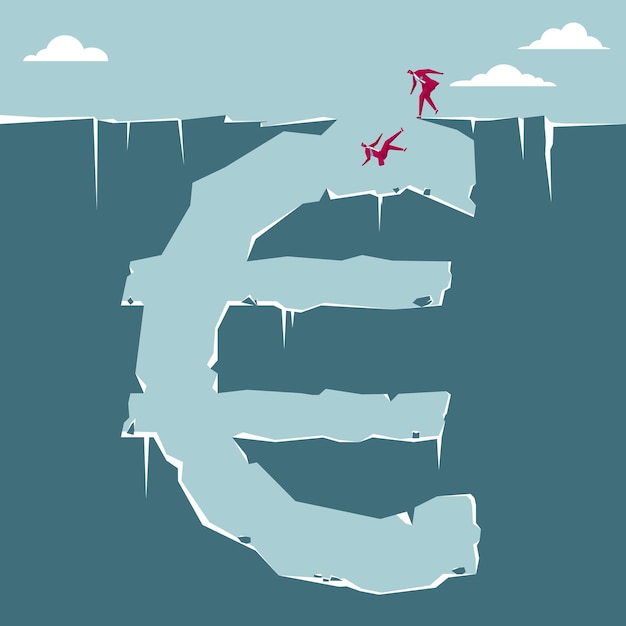 Premium Vector | The businessman fell into the financial trap. the ... Premium Vector | The businessman fell into the financial trap. the ...