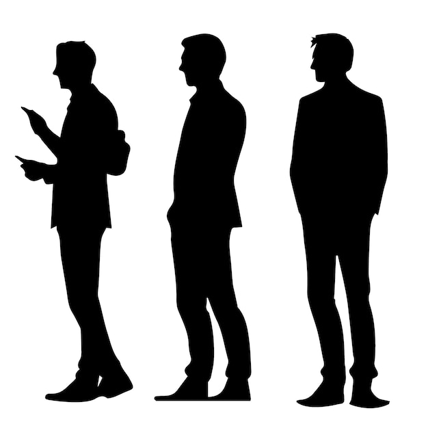 Premium Vector | Businessman silhouette Premium Vector | Businessman silhouette