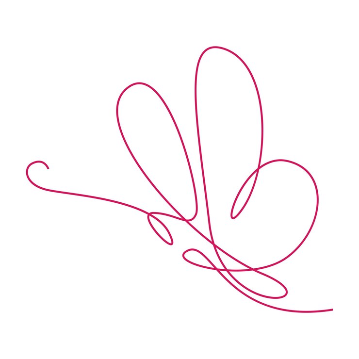 Premium Vector Butterfly Line Art Image Design