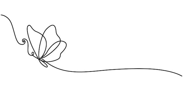 Premium Vector | Butterfly in One continuous line drawing Butterfly in ... Premium Vector | Butterfly in One continuous line drawing Butterfly in ...
