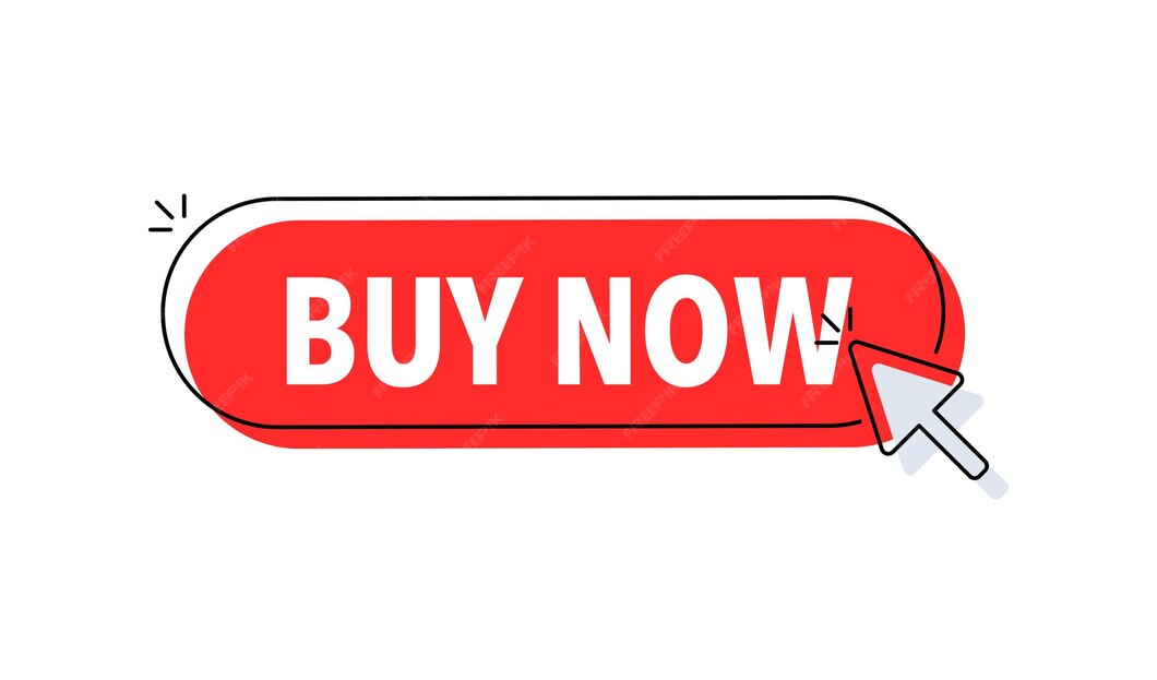 Premium Vector | Buy now button with cursor pointer click vector web button