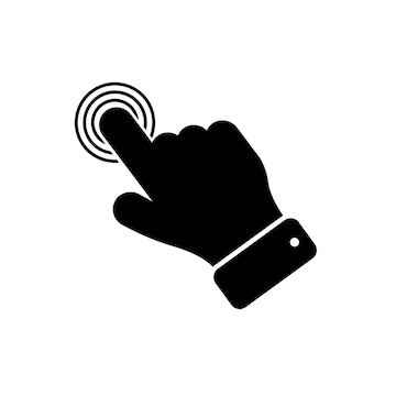 Premium Vector | By clicking the finger icon the hand points to the vector pointer click cursor ...