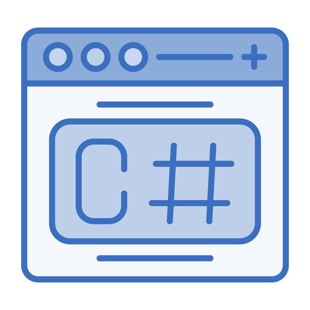 Premium Vector | C sharp icon vector image can be used for computer programming