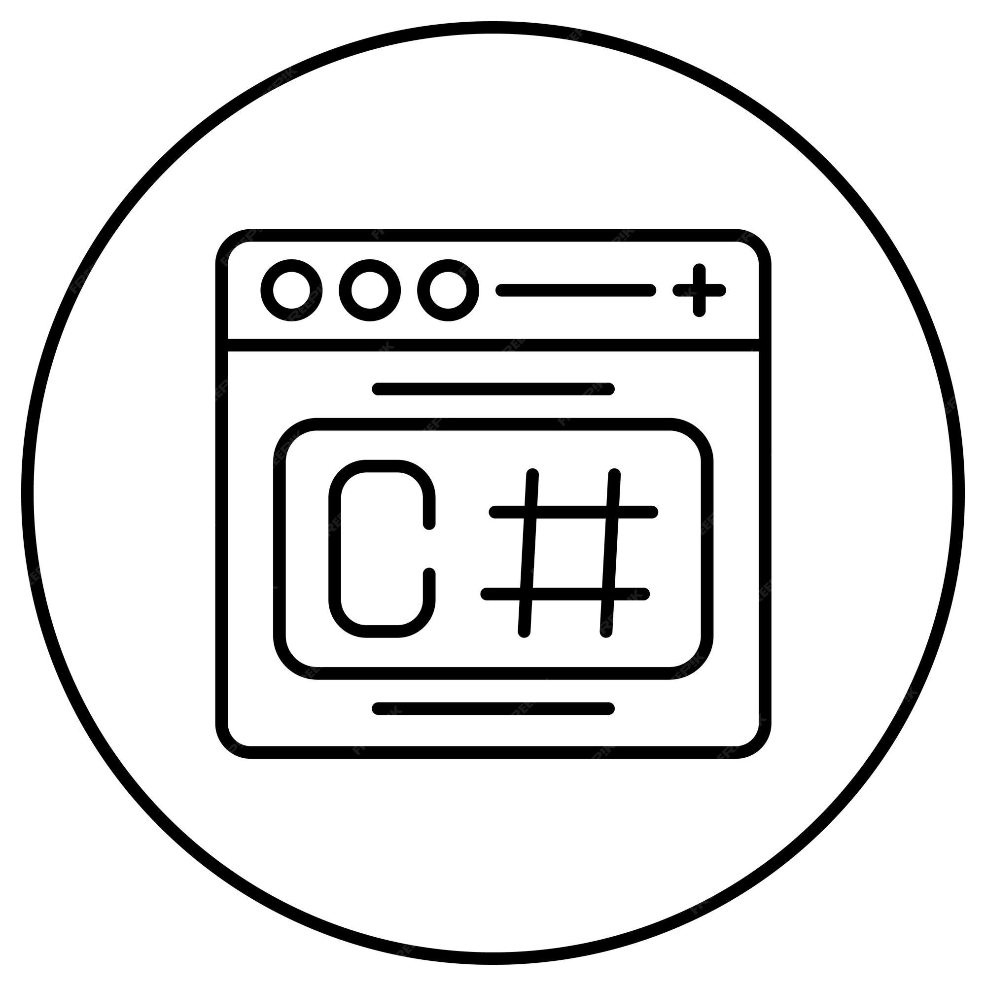 Premium Vector | C Sharp icon vector image Can be used for Computer ...