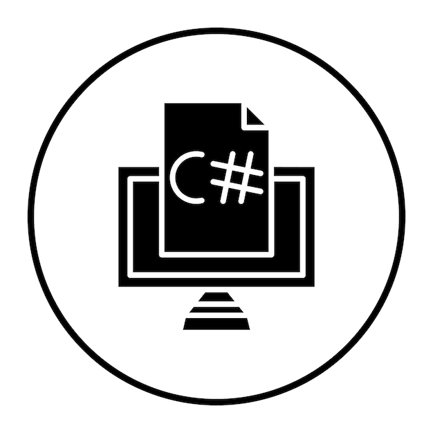 Premium Vector | C Sharp Vector Illustration Premium Vector | C Sharp Vector Illustration
