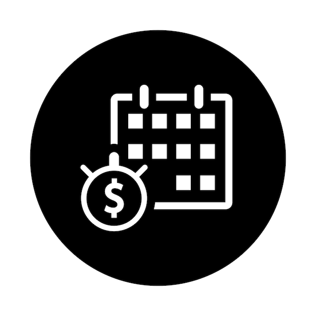 Premium Vector | Calendar deadline icon Black vector Illustration Premium Vector | Calendar deadline icon Black vector Illustration