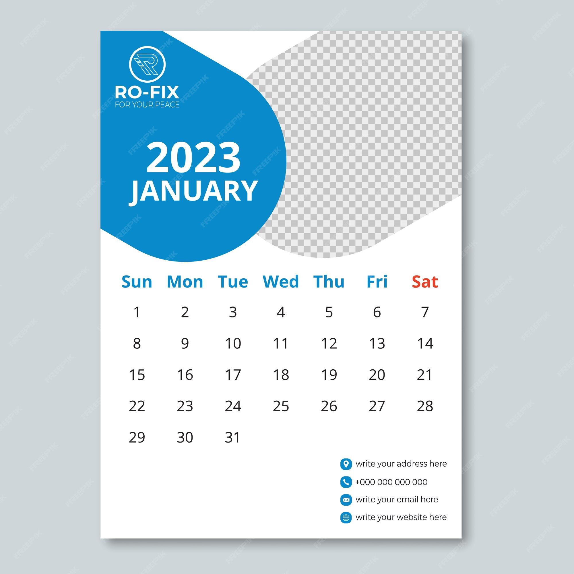 Premium Vector | Calendar design and template Premium Vector | Calendar design and template
