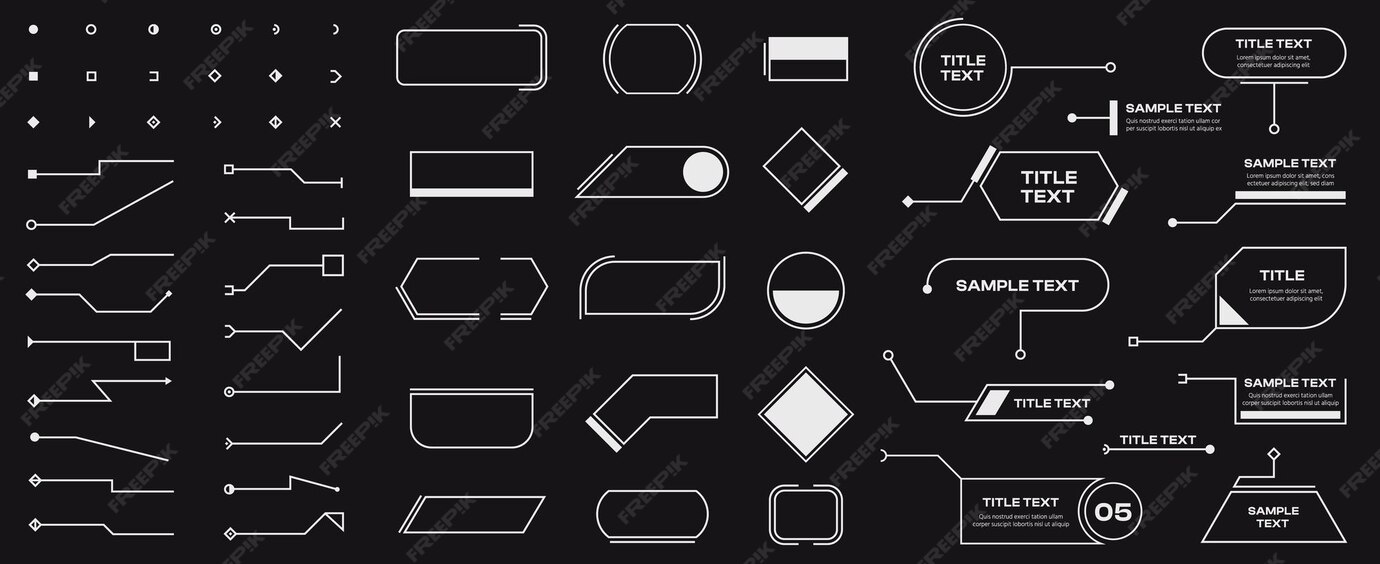 Premium Vector | Callout elements Text message boxes with arrows info callout banners with title ...