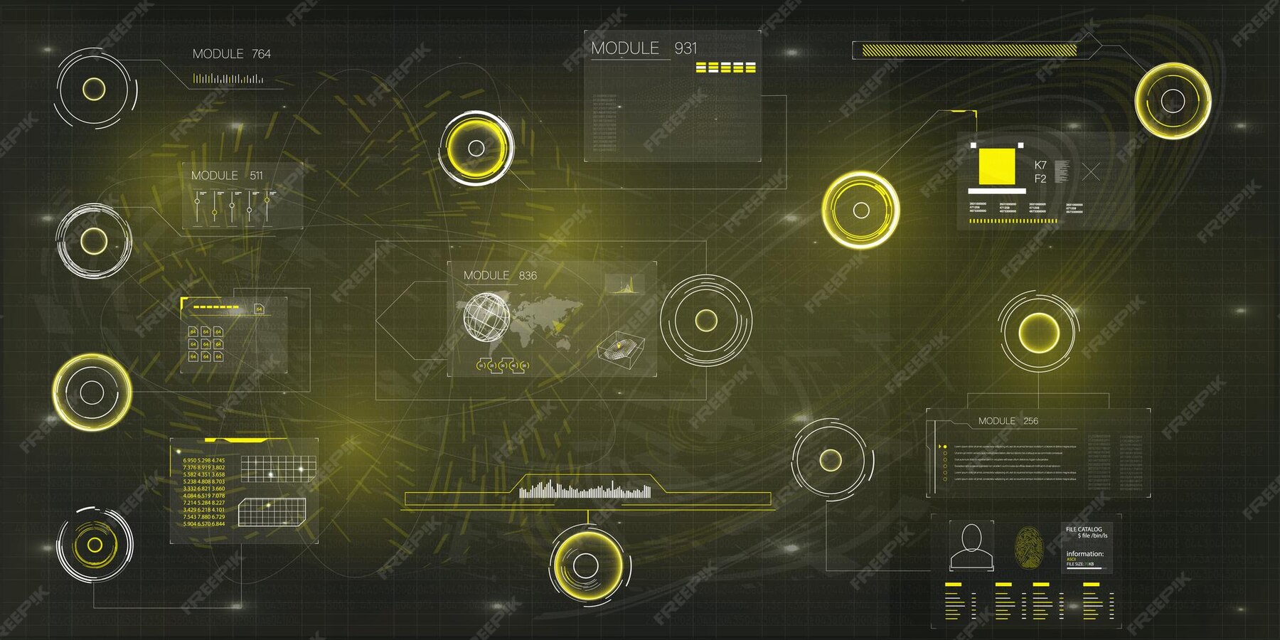 Premium Vector | Callout frames in HUD style HUD UI GUI interface elements Set of vector elements