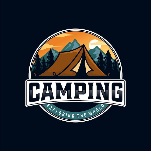 Premium Vector Camping And Adventure Illustration Logo Vector Badge