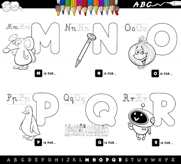 Premium Vector | Capital letters alphabet educational set Premium Vector | Capital letters alphabet educational set