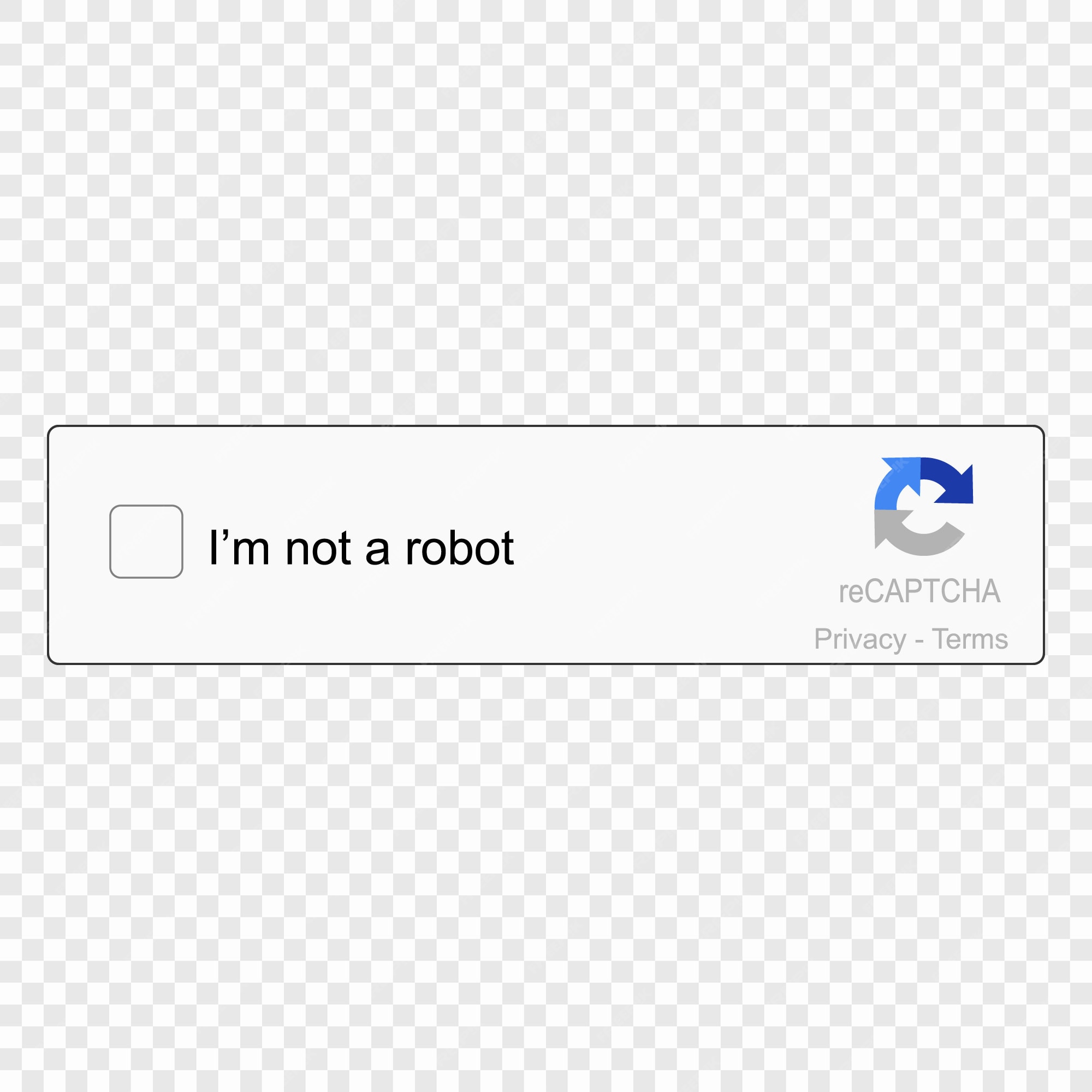 Premium Vector Captcha I Am On A Robot