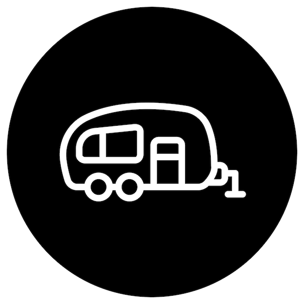 Premium Vector | Caravan Vector Icon Design Illustration Premium Vector | Caravan Vector Icon Design Illustration
