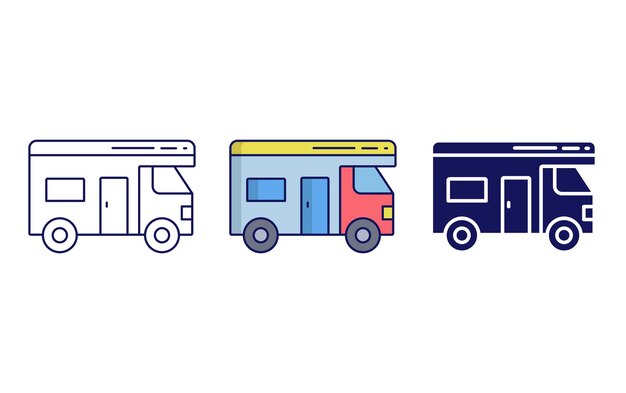 Premium Vector | Caravan vector icon Premium Vector | Caravan vector icon