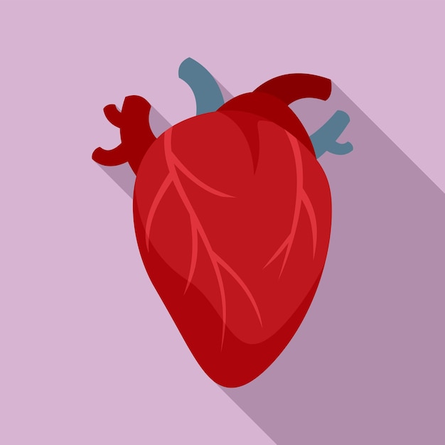 Premium Vector | Cardiology human heart icon flat illustration of ... Premium Vector | Cardiology human heart icon flat illustration of ...