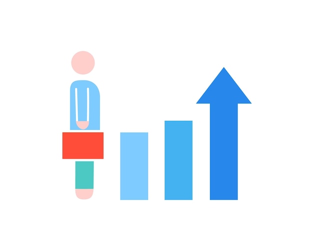 Premium Vector | Career growth icon Premium Vector | Career growth icon