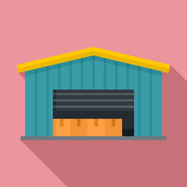 Premium Vector | Cargo warehouse icon flat illustration of cargo ... Premium Vector | Cargo warehouse icon flat illustration of cargo ...