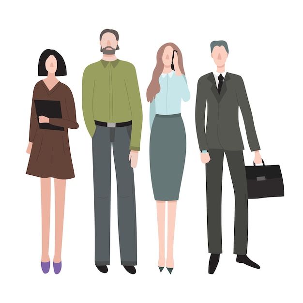 Premium Vector | Cartoon Color Characters People Office Workers Concept ... Premium Vector | Cartoon Color Characters People Office Workers Concept ...