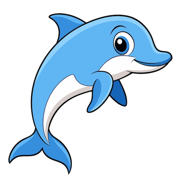 Premium Vector | Cartoon dolphin vector Premium Vector | Cartoon dolphin vector