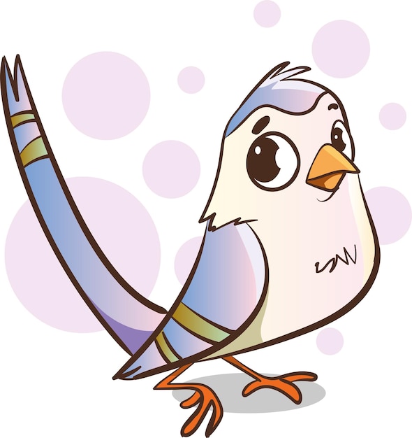 Premium Vector | Cartoon funny bird flying isolated on white background Premium Vector | Cartoon funny bird flying isolated on white background