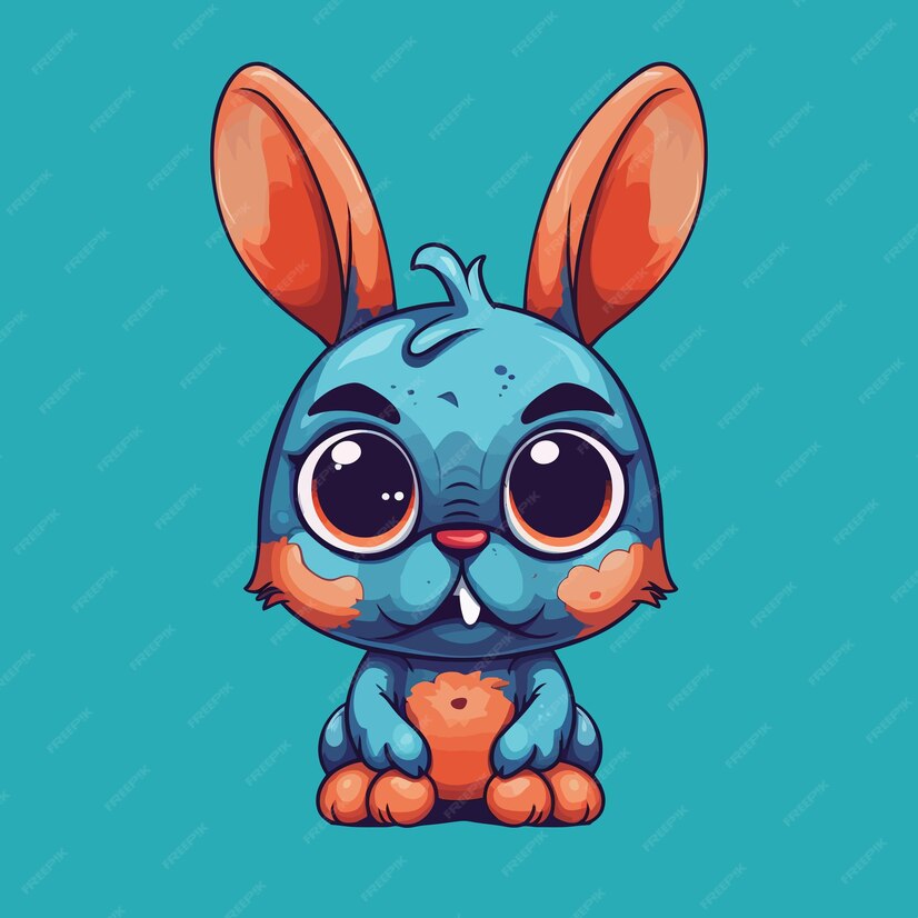 Premium Vector | Cartoon funny rabbit mascot vector illustration ... Premium Vector | Cartoon funny rabbit mascot vector illustration ...