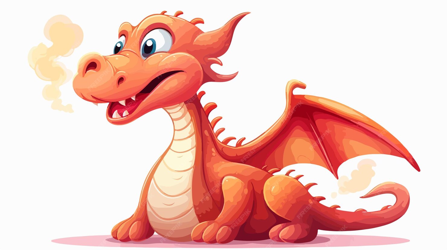 Cartoon Little Dragon Breathing Fire Vector Illustration | Premium AI ... Cartoon Little Dragon Breathing Fire Vector Illustration | Premium AI ...