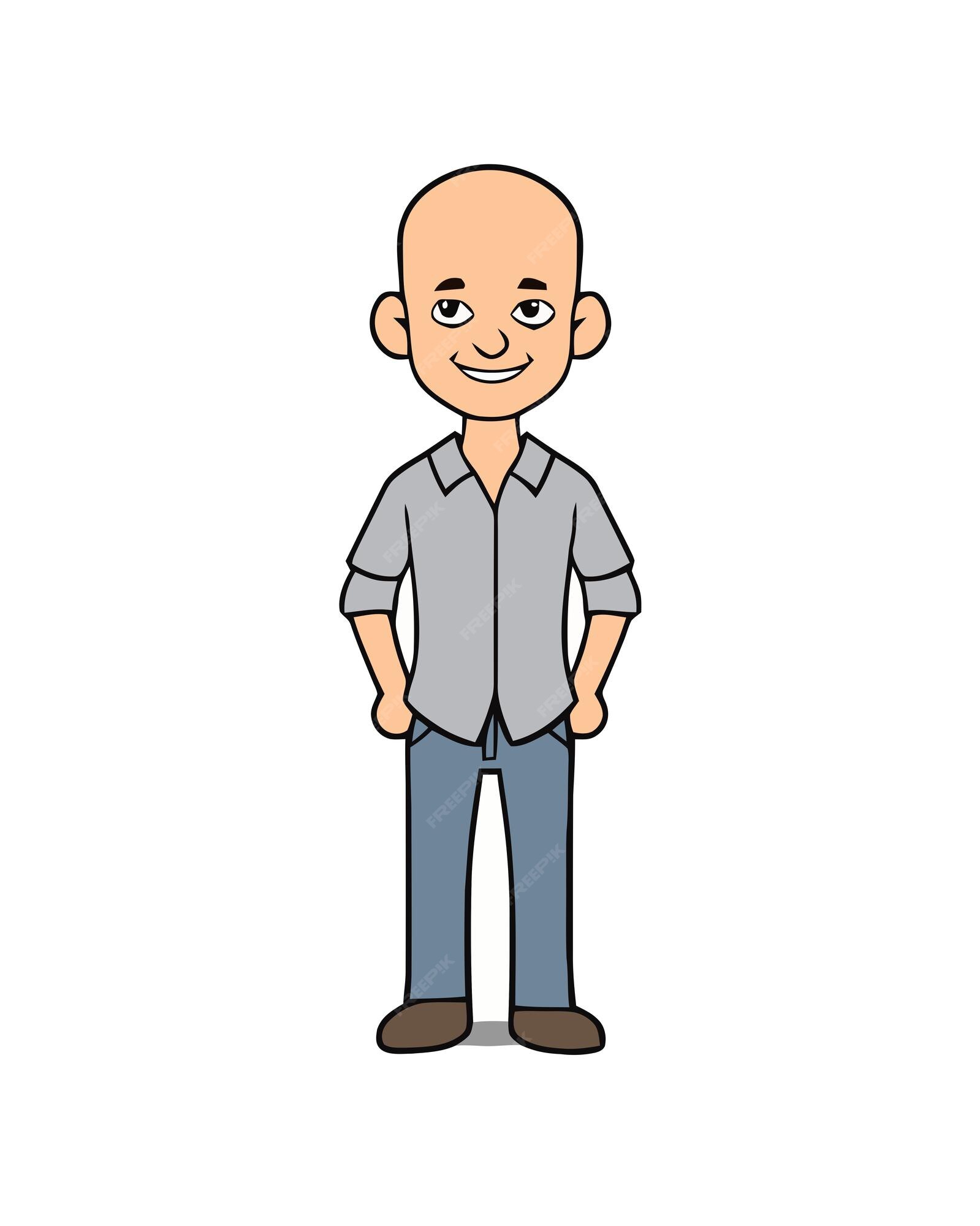 Premium Vector Cartoon Man With A Shirt That Saysim A Man