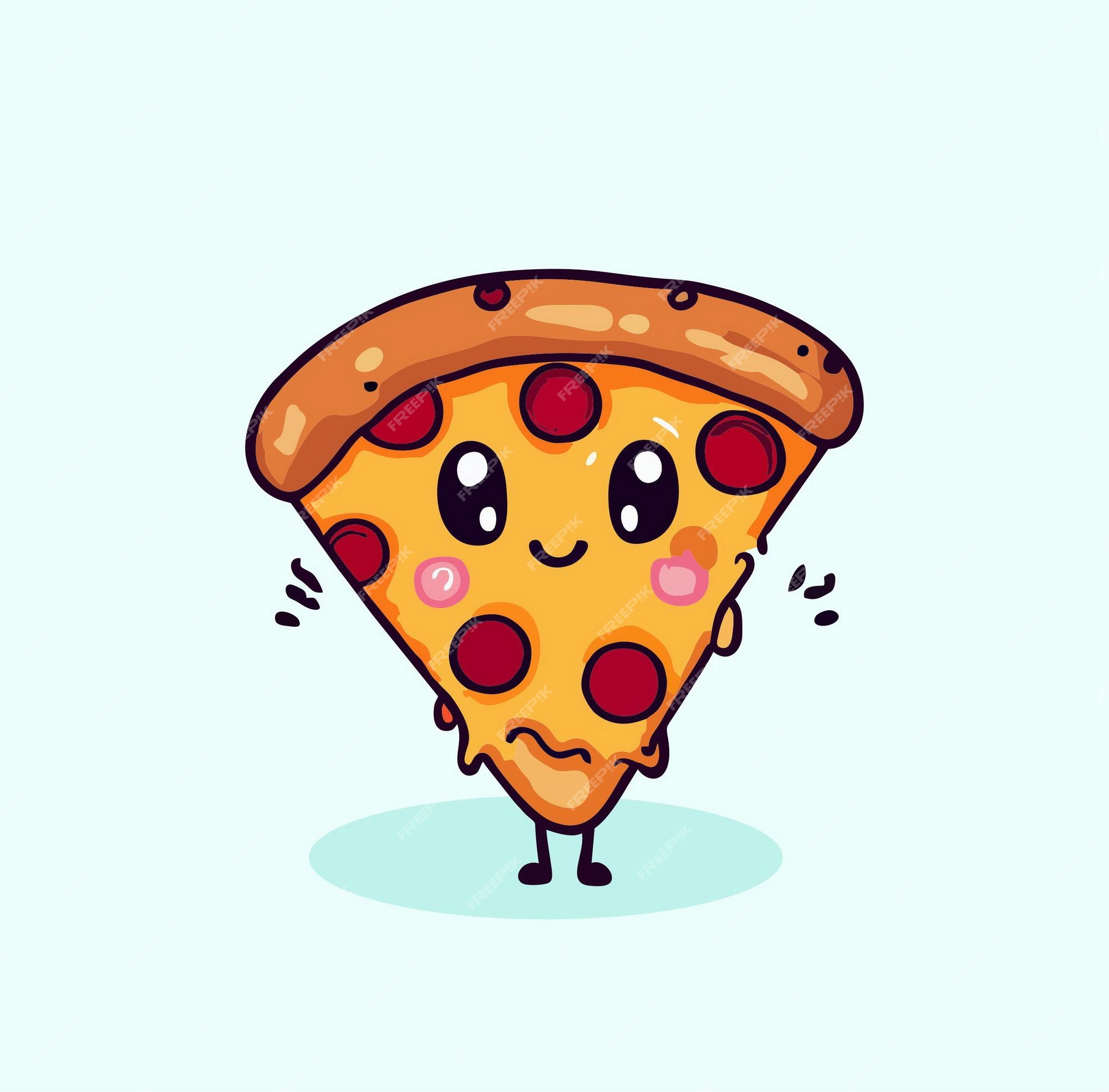 Cartoon Pizza Face