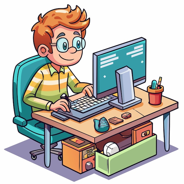 Page 48 | Cartoon Boy Seated Desk Images - Free Download on Freepik