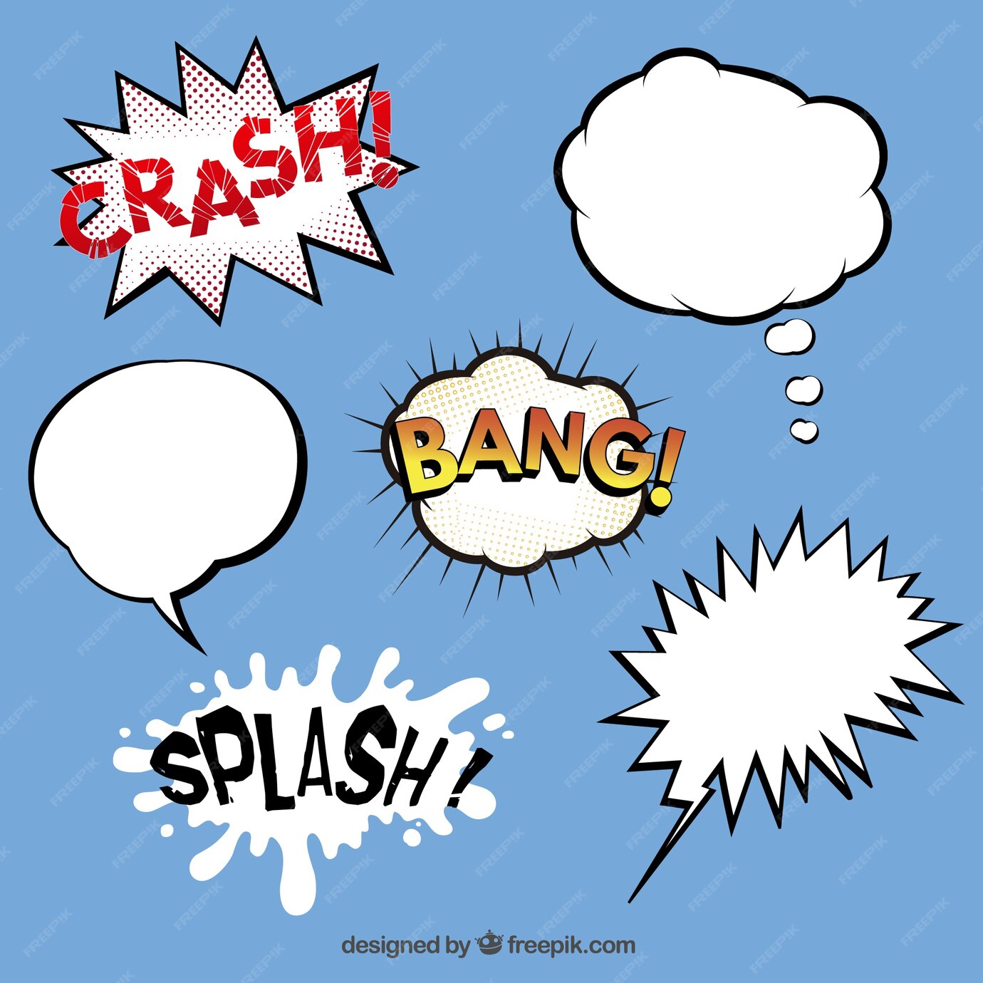 Premium Vector | Cartoon speech bubbles collection Premium Vector | Cartoon speech bubbles collection