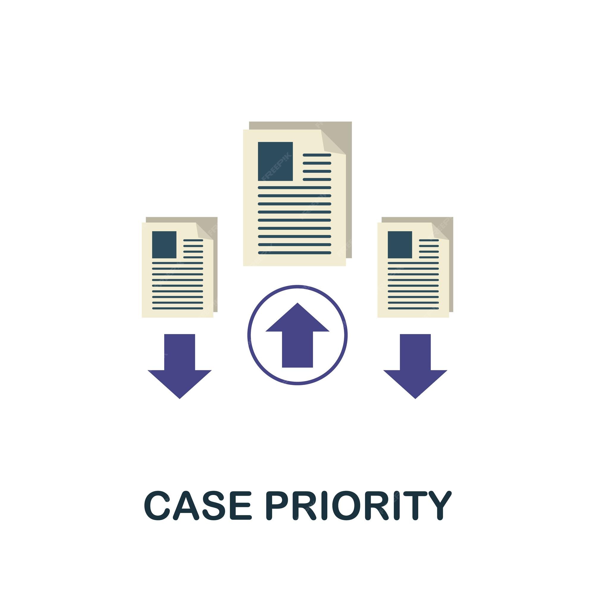 Premium Vector | Case priority flat icon colored sign from customer ... Premium Vector | Case priority flat icon colored sign from customer ...