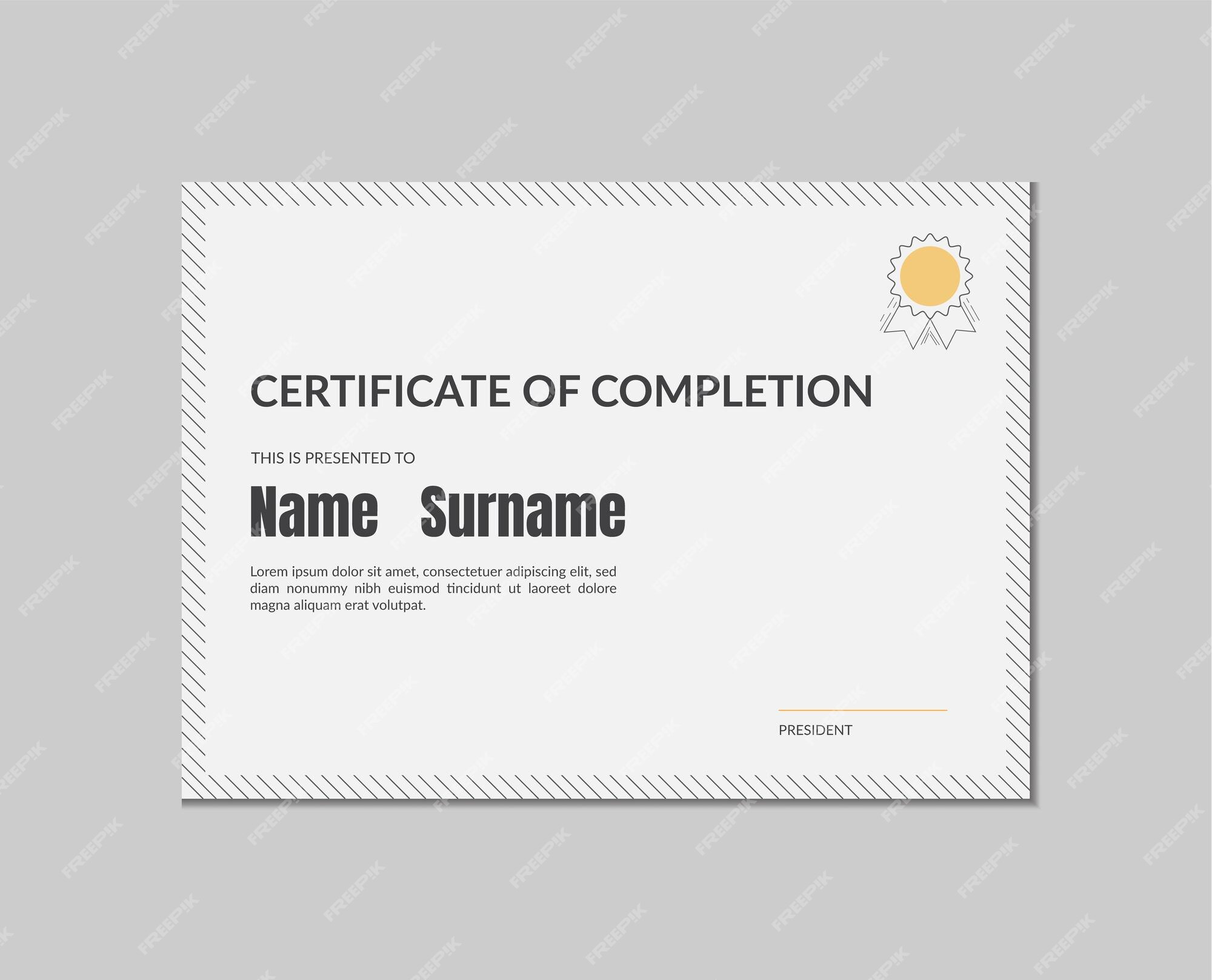 Premium Vector Certificate Of Appreciation Design Template